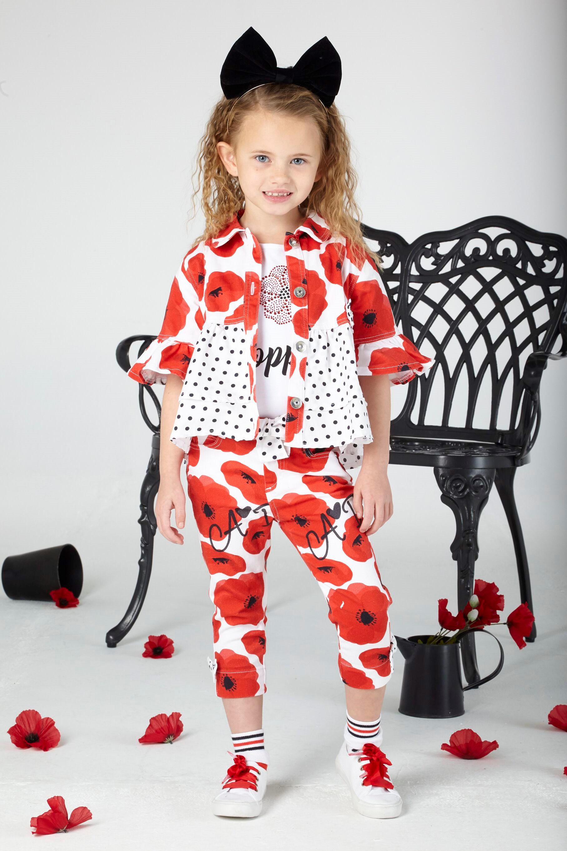 Adee Antoinette Denim Jacket & Ailey Poppy Jeans | Little Boppers