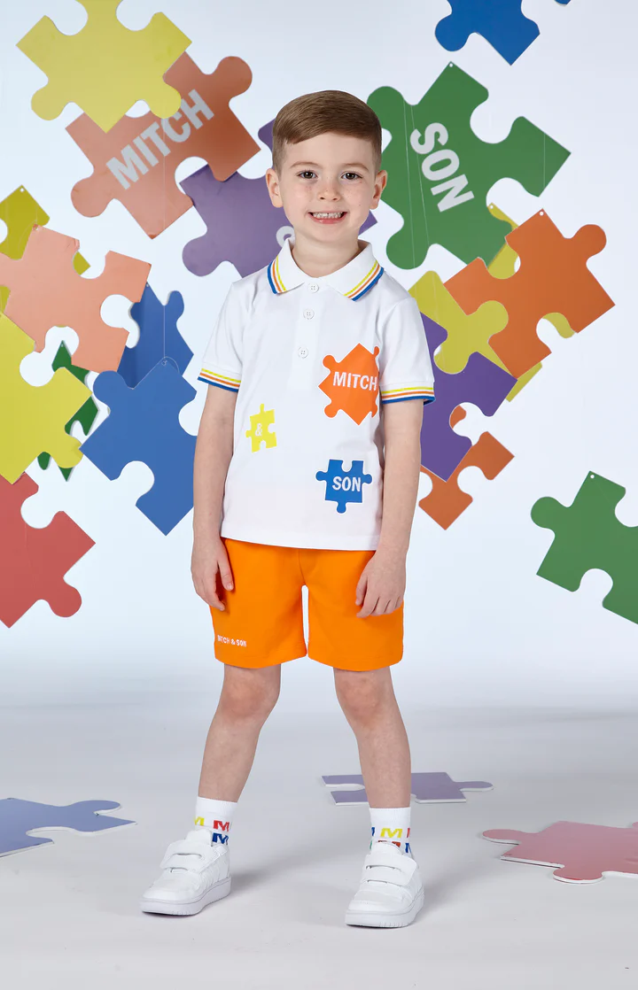 Mitch & Son Primary Puzzles Vero Jigsaw Polo Set - Bright Yellow ...
