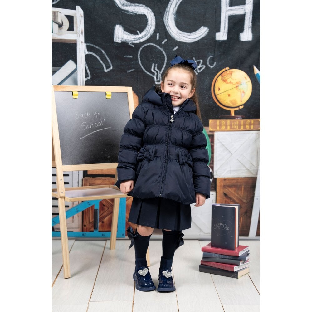 ADEE AMZ NAVY SHORT JACKET - BOWS | Little Boppers